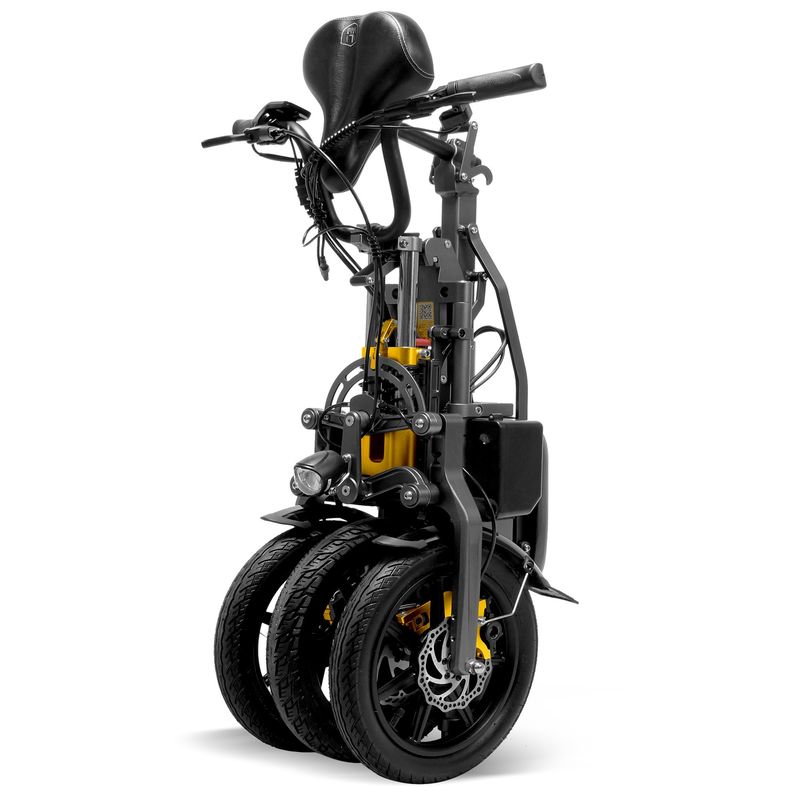 Front 2 Wheels Motorized Foldable Electric Tricycle Bike