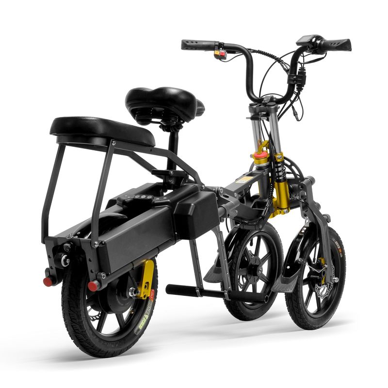 Front 2 Wheels Motorized Foldable Electric Tricycle Bike